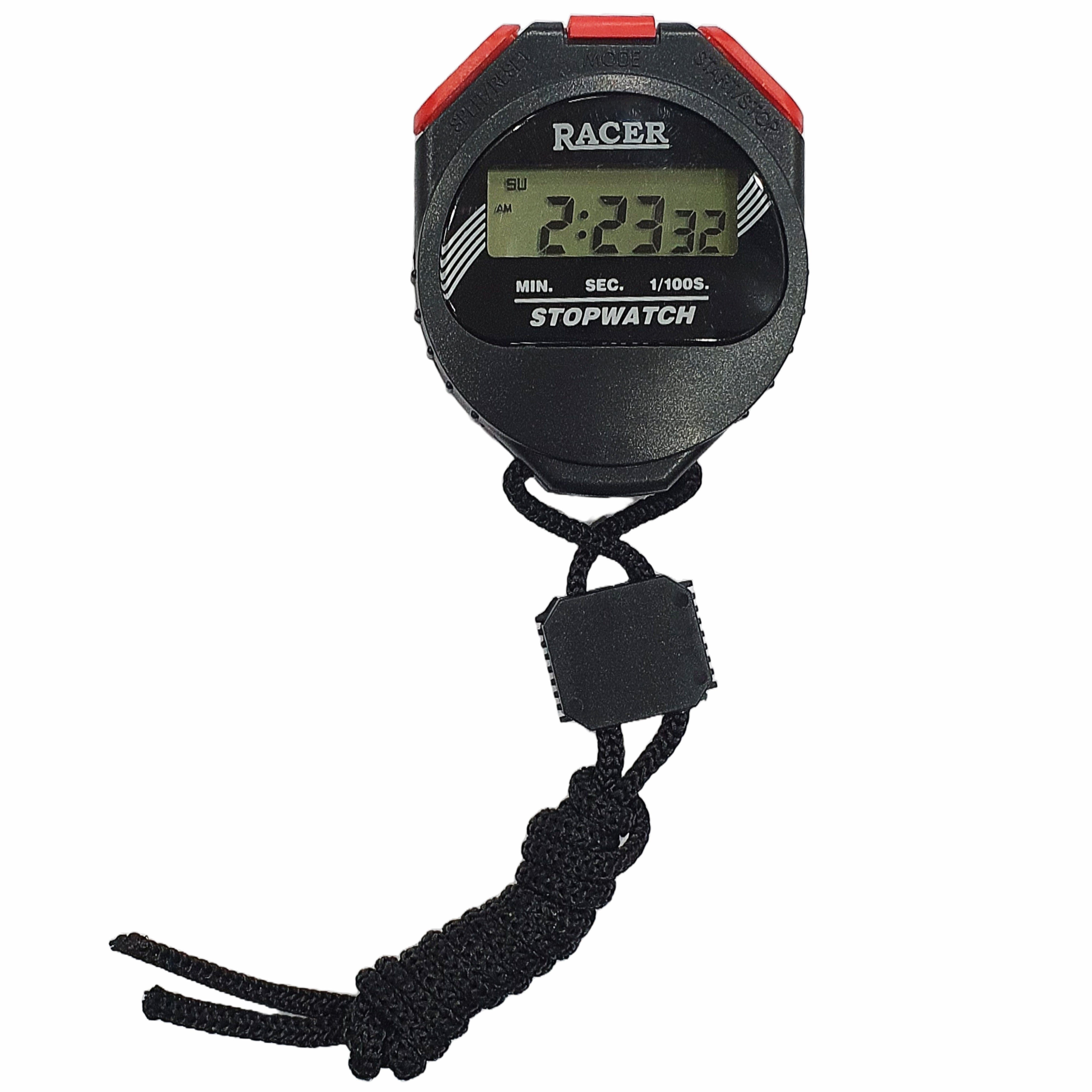 Racer Stopwatch with 1/100 Second Precision, Lap Counter, and 30 Secon ...